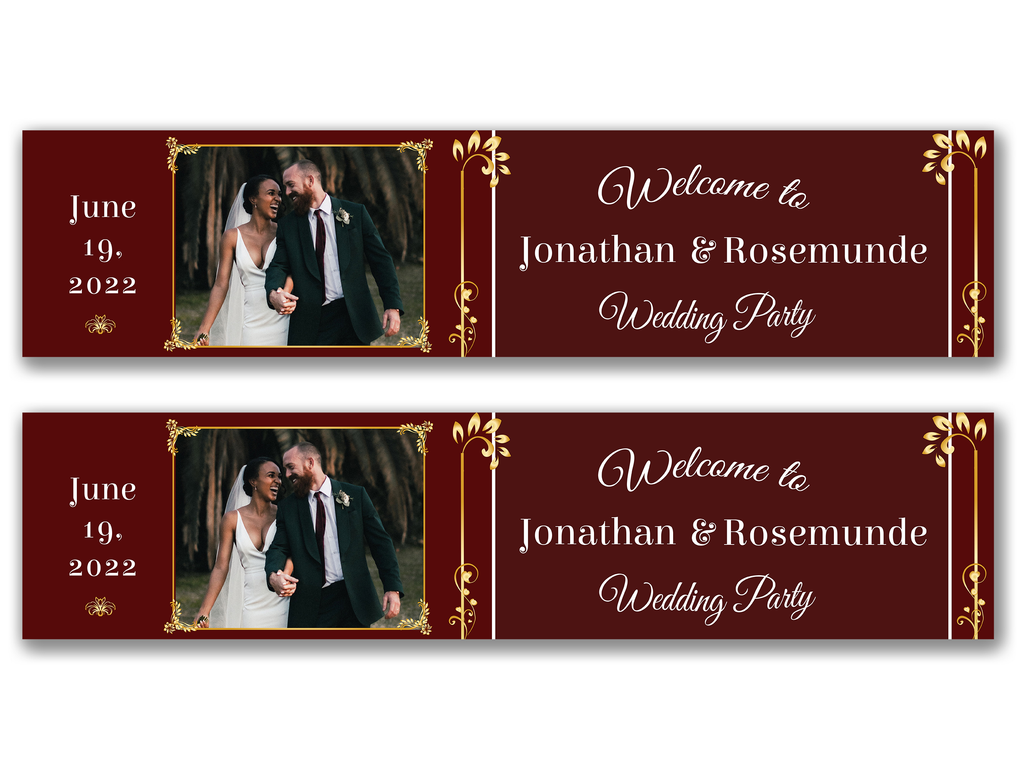 Personalised Wedding Photo Banner