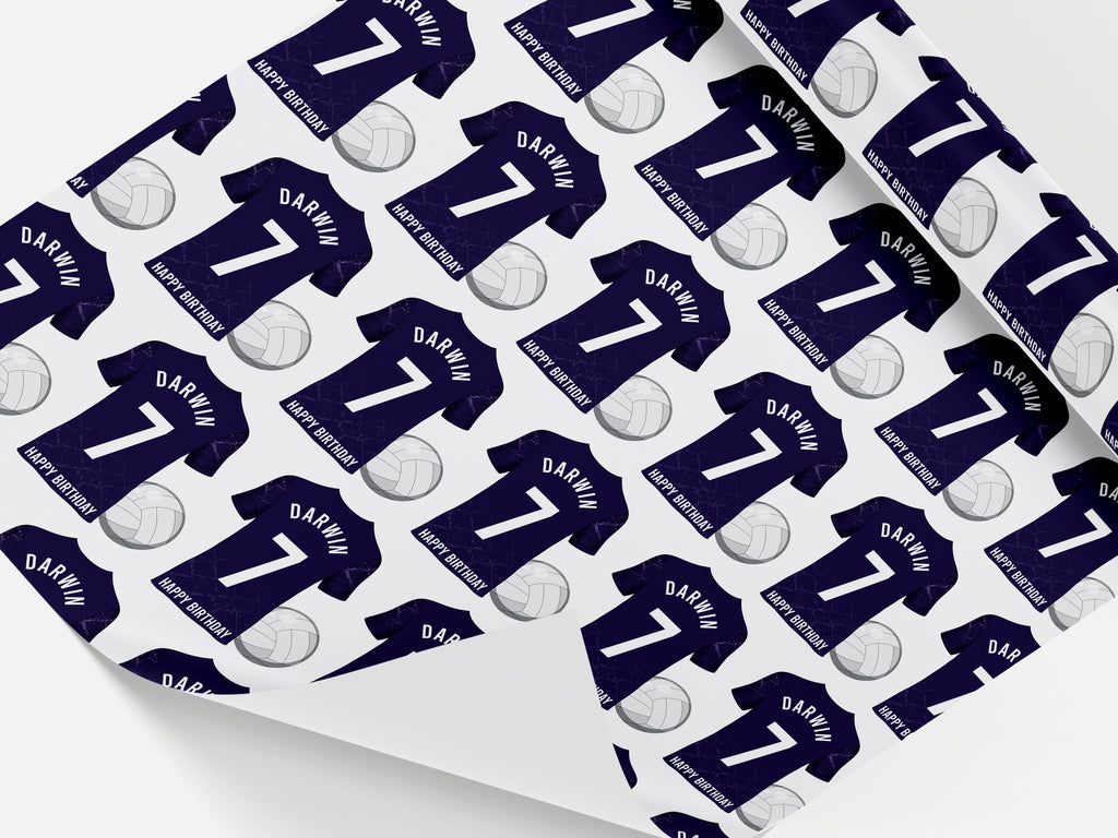 Personalised sports themed Gift Wrap/Wrapping Paper