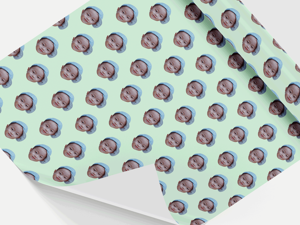 Personalised Birthday Face photo Gift Wrap/Wrapping Paper