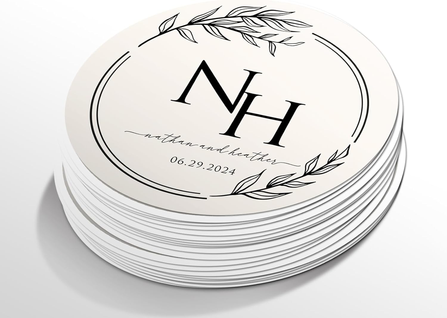 Personalized Round Labels Individually Personalised Round Stickers.